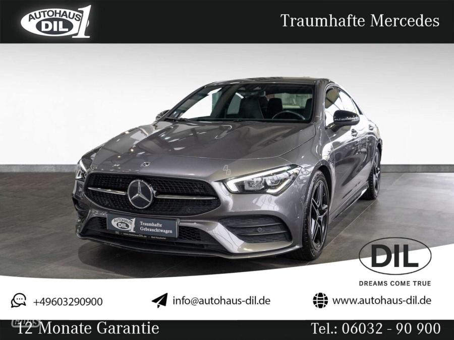 Pelēks Mercedes-Benz CLA 180 2020 Kauņa, ar dzinēja tilpumu 1.30 L un nobraukumu 73 tūkst. km par 31104 €, foto 1 vietnē AUTOMOTO.COM.LV