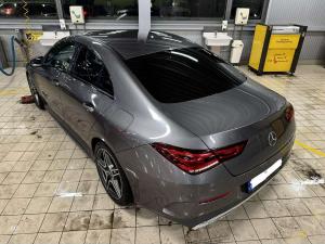 Grey Mercedes-Benz CLA 180 2019 in Vilnius, with an engine capacity of 1.33 L and mileage of 94 thousand km for 22900 €, photo 5 on AUTOMOTO.COM.LV