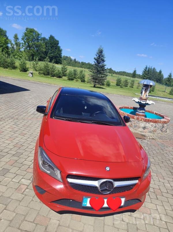 Red Mercedes-Benz CLA 180 2014 in Cesis, with an engine capacity of 1.80 L and mileage of 111 thousand km for 12000 €, photo 2 on AUTOMOTO.COM.LV