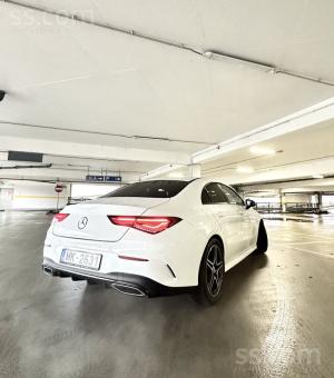 White Mercedes-Benz CLA 180 2020 in Riga, with an engine capacity of 1.40 L and mileage of 72 thousand km for 26500 €, photo 2 on AUTOMOTO.COM.LV