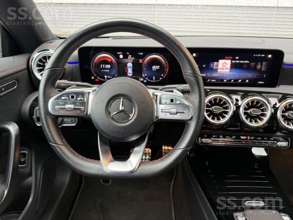 White Mercedes-Benz CLA 180 2022 in Riga, with an engine capacity of 1.30 L and mileage of 43 thousand km for 29950 €, photo 9 on AUTOMOTO.COM.LV
