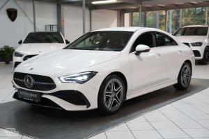 Balts Mercedes-Benz CLA 180 2024 Kauņa, ar dzinēja tilpumu 1.30 L un nobraukumu 19 tūkst. km par 33167 €, foto  vietnē AUTOMOTO.COM.LV