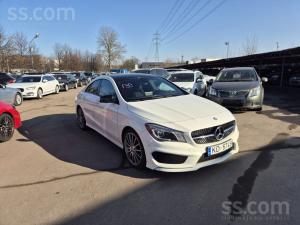 White Mercedes-Benz CLA 180 2015 in Riga, with an engine capacity of 1.60 L and mileage of 56 thousand km for 18990 €, photo 2 on AUTOMOTO.COM.LV