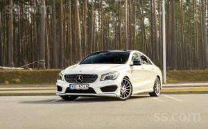 Balts Mercedes-Benz CLA 180 2015 Rīga, ar dzinēja tilpumu 1.60 L un nobraukumu 56 tūkst. km par 16590 €, foto  vietnē AUTOMOTO.COM.LV