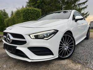 White Mercedes-Benz CLA 180 2020 in Kaunas, with an engine capacity of 1.50 L and mileage of 194 thousand km for 15750 €, photo  on AUTOMOTO.COM.LV