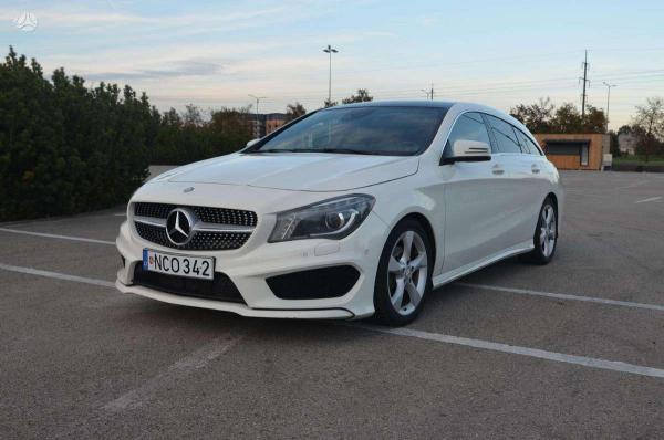 White Mercedes-Benz CLA 180 2015 in Siauliai, with an engine capacity of 1.60 L and mileage of 351 thousand km for 12500 €, photo 1 on AUTOMOTO.COM.LV