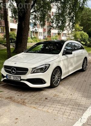 White Mercedes-Benz CLA 180 2017 in Jurmala, with an engine capacity of 1.50 L and mileage of 189 thousand km for 13700 €, photo  on AUTOMOTO.COM.LV
