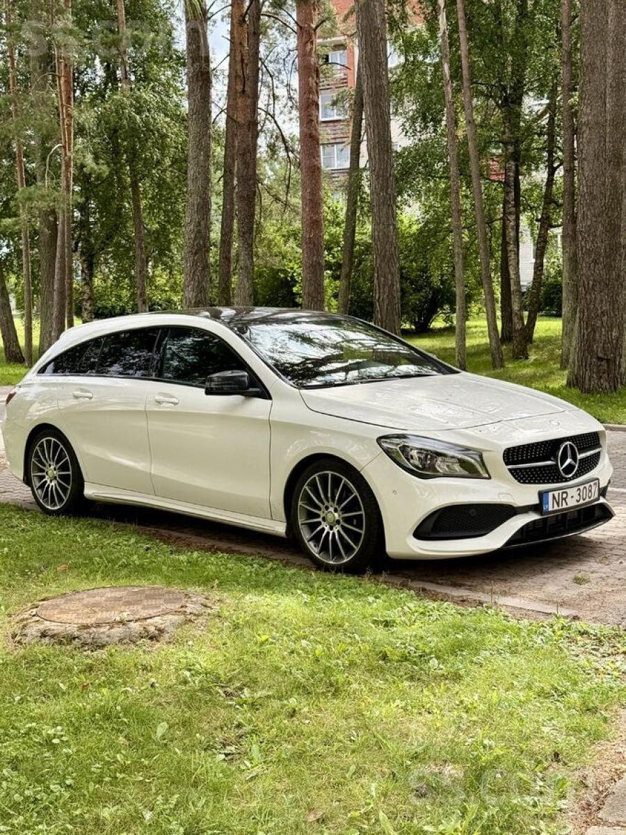 White Mercedes-Benz CLA 180 2017 in Jurmala, with an engine capacity of 1.50 L and mileage of 189 thousand km for 13700 €, photo 3 on AUTOMOTO.COM.LV