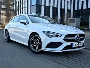 White Mercedes-Benz CLA 180 2020 in Riga, with an engine capacity of 1.40 L and mileage of 201 thousand km for 16490 €, photo 4 on AUTOMOTO.COM.LV