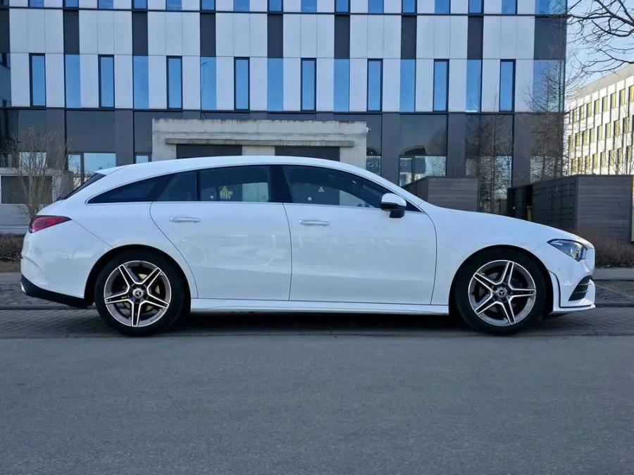 White Mercedes-Benz CLA 180 2020 in Riga, with an engine capacity of 1.40 L and mileage of 201 thousand km for 16490 €, photo 5 on AUTOMOTO.COM.LV
