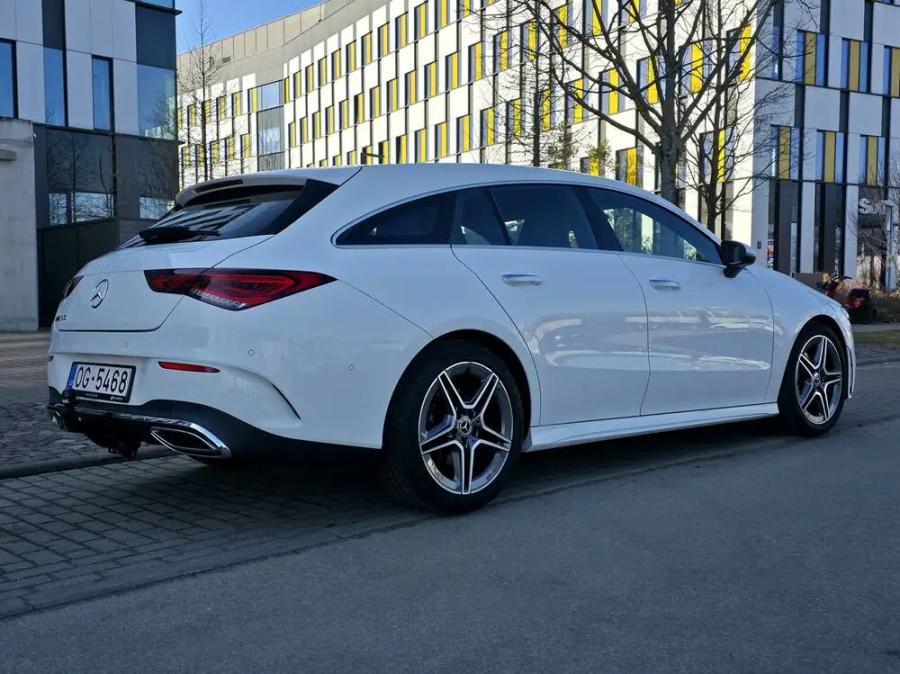 White Mercedes-Benz CLA 180 2020 in Riga, with an engine capacity of 1.40 L and mileage of 201 thousand km for 16490 €, photo 6 on AUTOMOTO.COM.LV