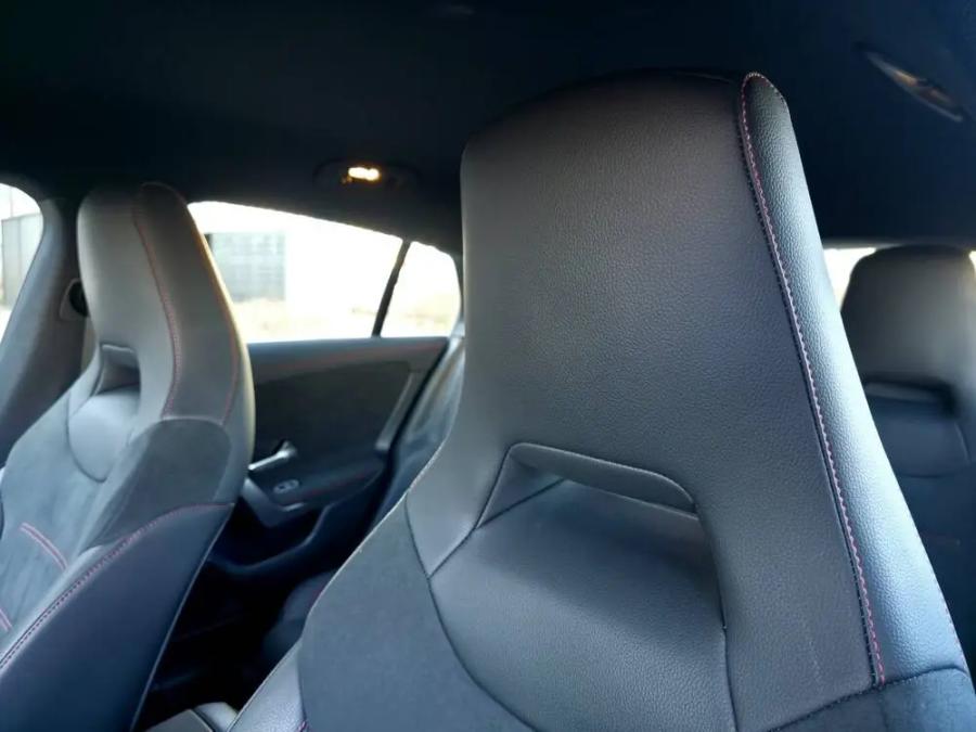 White Mercedes-Benz CLA 180 2020 in Riga, with an engine capacity of 1.40 L and mileage of 201 thousand km for 16490 €, photo 24 on AUTOMOTO.COM.LV