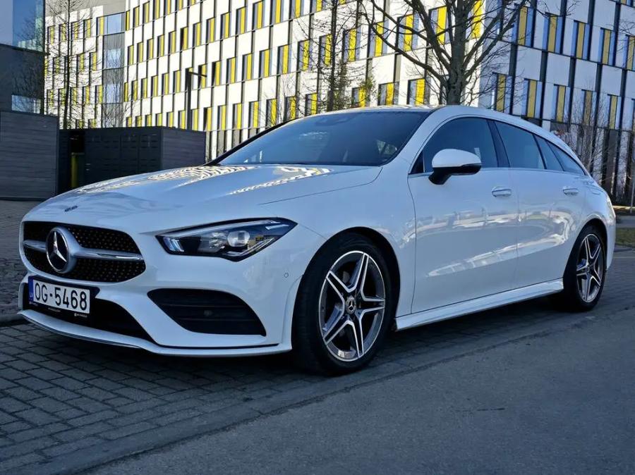 White Mercedes-Benz CLA 180 2020 in Riga, with an engine capacity of 1.40 L and mileage of 201 thousand km for 16490 €, photo 36 on AUTOMOTO.COM.LV