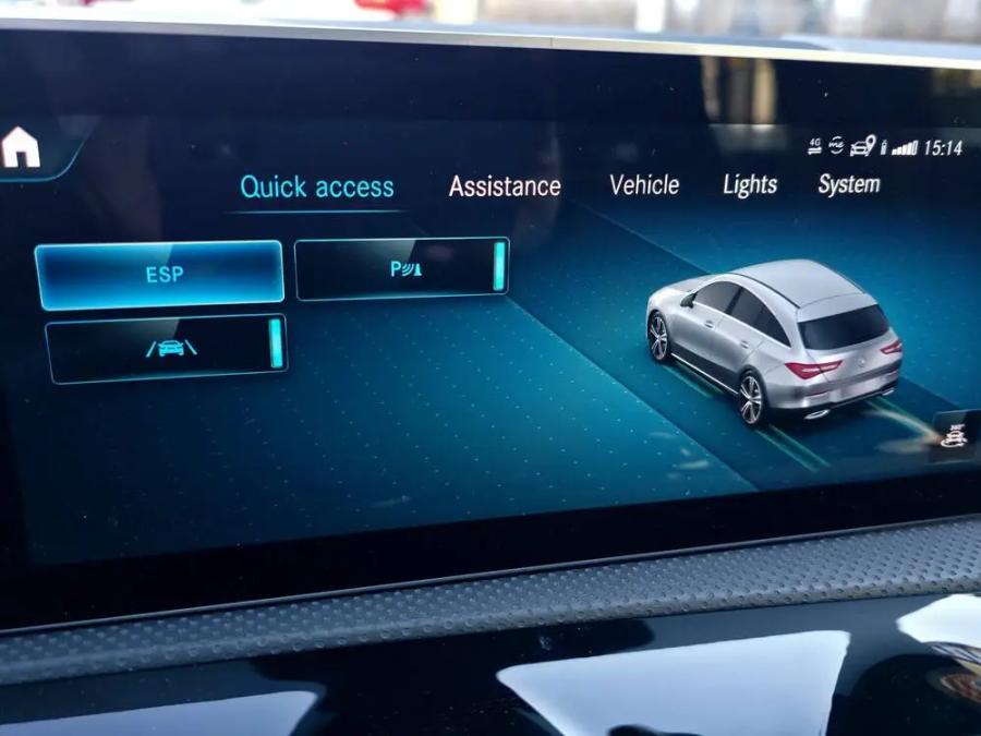 White Mercedes-Benz CLA 180 2020 in Riga, with an engine capacity of 1.40 L and mileage of 201 thousand km for 16490 €, photo 41 on AUTOMOTO.COM.LV