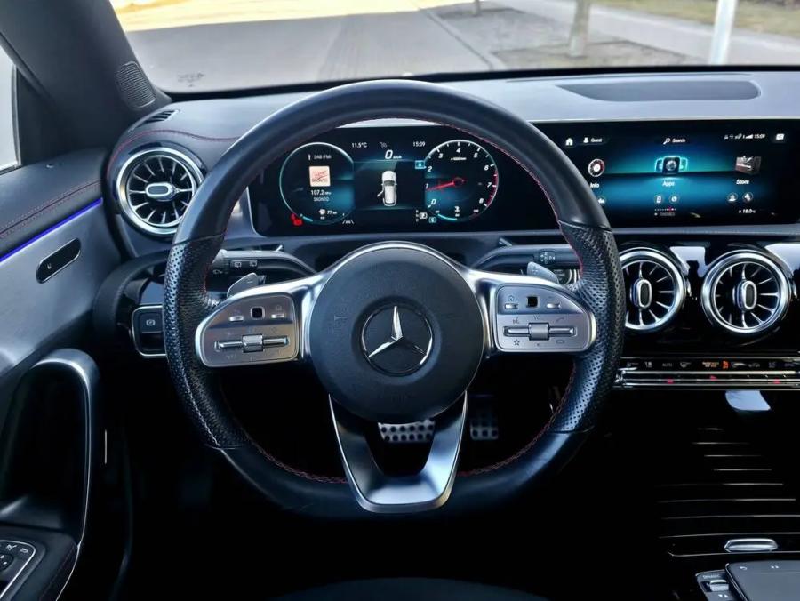 White Mercedes-Benz CLA 180 2020 in Riga, with an engine capacity of 1.40 L and mileage of 201 thousand km for 16490 €, photo 42 on AUTOMOTO.COM.LV