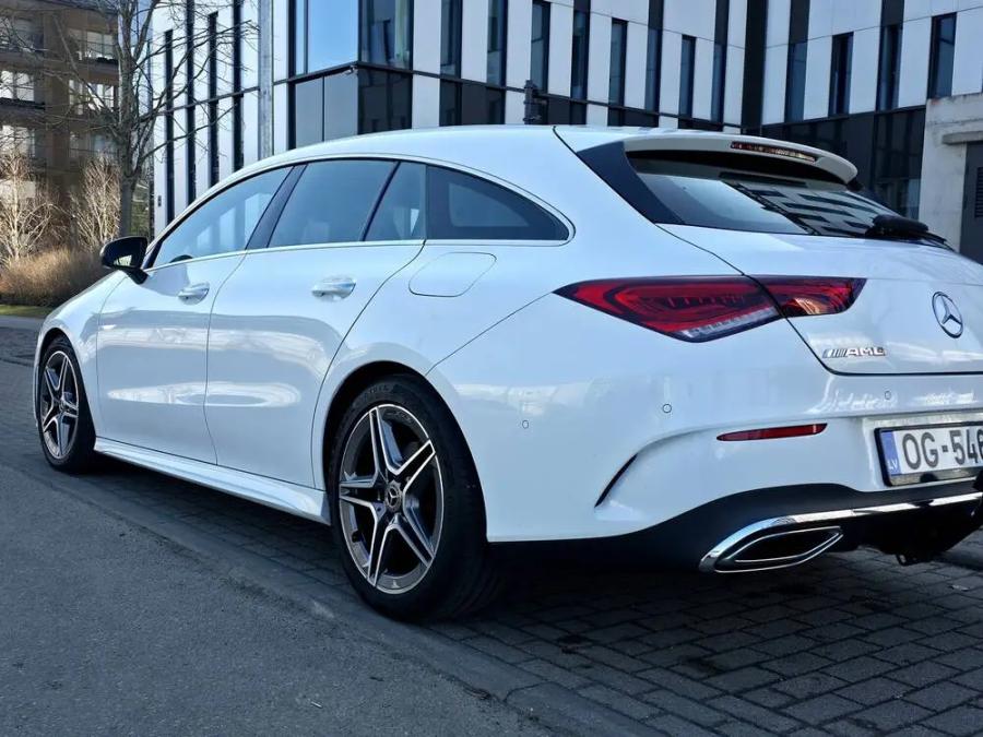 White Mercedes-Benz CLA 180 2020 in Riga, with an engine capacity of 1.40 L and mileage of 201 thousand km for 16490 €, photo 46 on AUTOMOTO.COM.LV