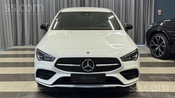 White Mercedes-Benz CLA 180 2022 in Riga, with an engine capacity of 1.30 L and mileage of 23 thousand km for 28990 €, photo 2 on AUTOMOTO.COM.LV