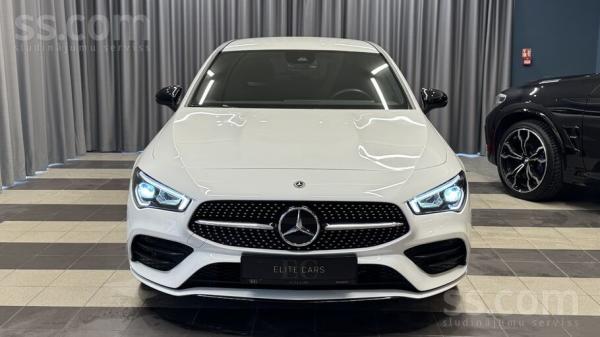 White Mercedes-Benz CLA 180 2022 in Riga, with an engine capacity of 1.30 L and mileage of 23 thousand km for 28990 €, photo 8 on AUTOMOTO.COM.LV