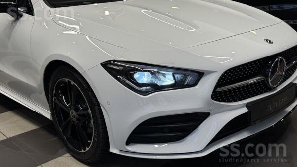 White Mercedes-Benz CLA 180 2022 in Riga, with an engine capacity of 1.30 L and mileage of 23 thousand km for 28990 €, photo 9 on AUTOMOTO.COM.LV