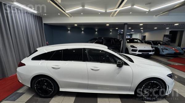 White Mercedes-Benz CLA 180 2022 in Riga, with an engine capacity of 1.30 L and mileage of 23 thousand km for 26990 €, photo 4 on AUTOMOTO.COM.LV