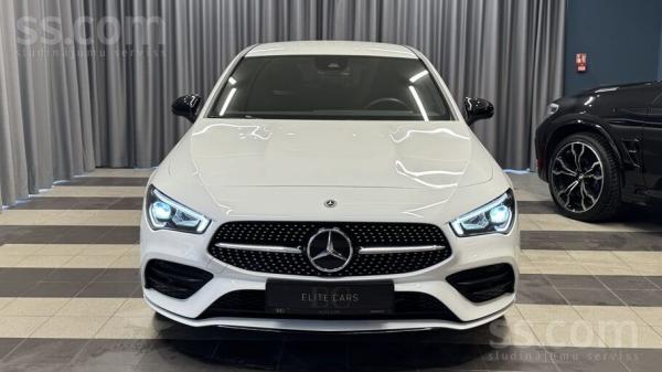 White Mercedes-Benz CLA 180 2022 in Riga, with an engine capacity of 1.30 L and mileage of 23 thousand km for 26990 €, photo 8 on AUTOMOTO.COM.LV