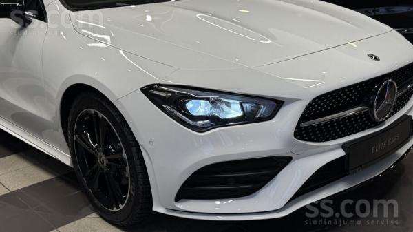 White Mercedes-Benz CLA 180 2022 in Riga, with an engine capacity of 1.30 L and mileage of 23 thousand km for 26990 €, photo 9 on AUTOMOTO.COM.LV