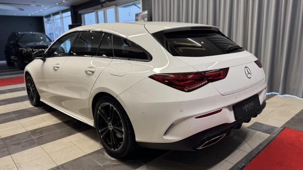 White Mercedes-Benz CLA 180 2022 in Riga, with an engine capacity of 1.30 L and mileage of 23 thousand km for 26990 €, photo 6 on AUTOMOTO.COM.LV