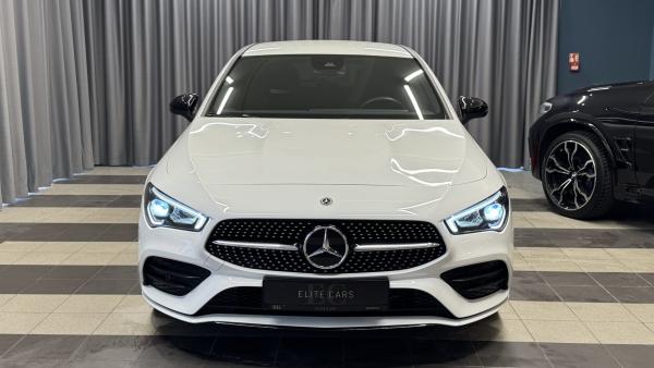 White Mercedes-Benz CLA 180 2022 in Riga, with an engine capacity of 1.30 L and mileage of 23 thousand km for 26990 €, photo 7 on AUTOMOTO.COM.LV