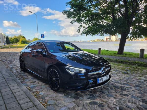 Black Mercedes-Benz CLA 200 2021 in Riga, with an engine capacity of 1.40 L and mileage of 50 thousand km for 31450 €, photo 7 on AUTOMOTO.COM.LV
