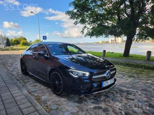 Black Mercedes-Benz CLA 200 2021 in Riga, with an engine capacity of 1.40 L and mileage of 50 thousand km for 31450 €, photo 7 on AUTOMOTO.COM.LV