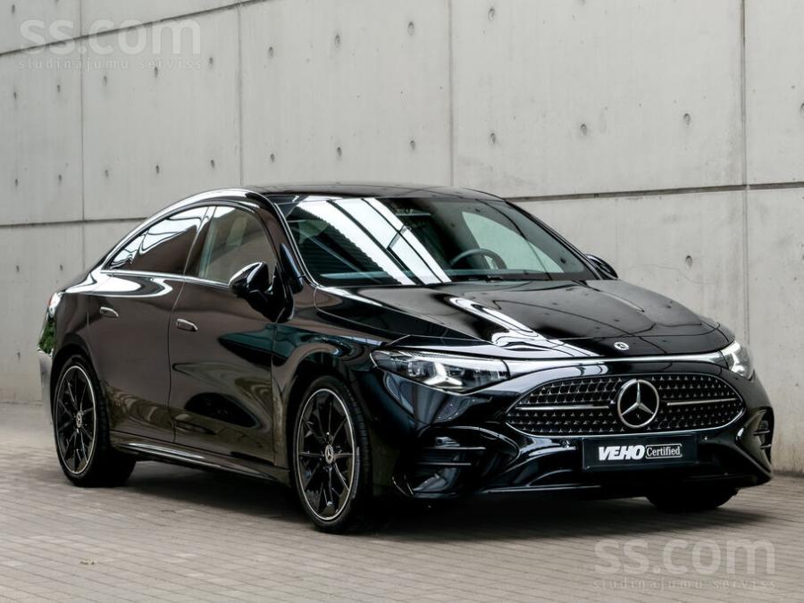 Black Mercedes-Benz CLA 200 2026 in Riga, with an engine capacity of 1.50 L and mileage of 1 thousand km for 54900 €, photo 1 on AUTOMOTO.COM.LV