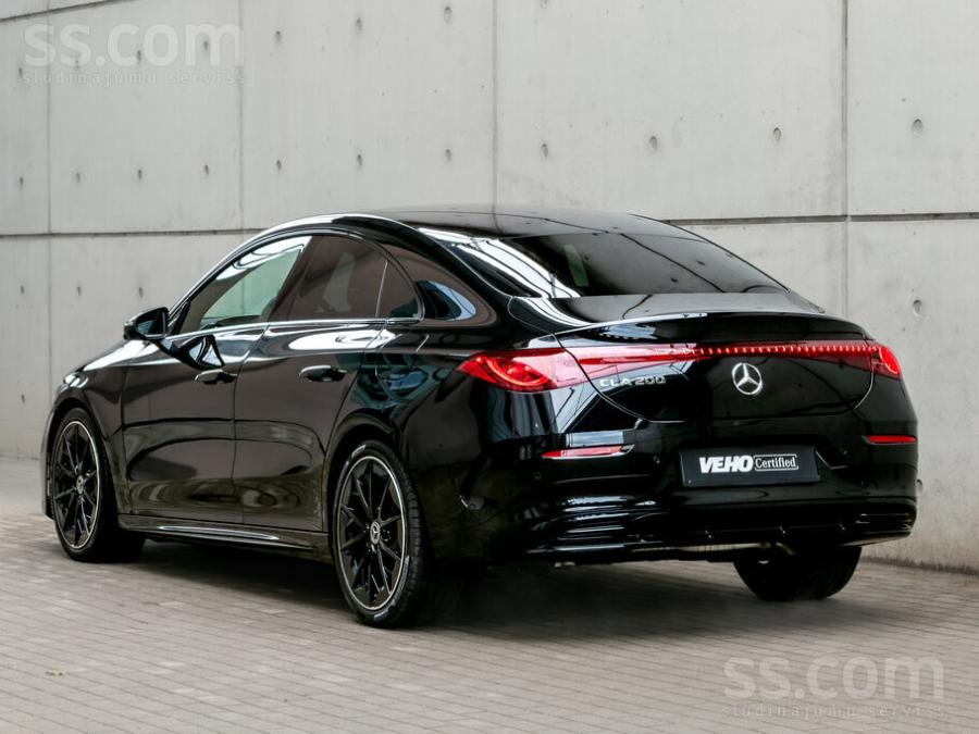 Black Mercedes-Benz CLA 200 2026 in Riga, with an engine capacity of 1.50 L and mileage of 1 thousand km for 54900 €, photo 7 on AUTOMOTO.COM.LV