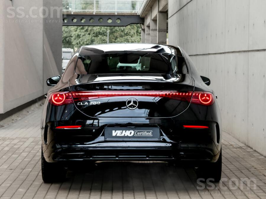 Black Mercedes-Benz CLA 200 2026 in Riga, with an engine capacity of 1.50 L and mileage of 1 thousand km for 54900 €, photo 8 on AUTOMOTO.COM.LV