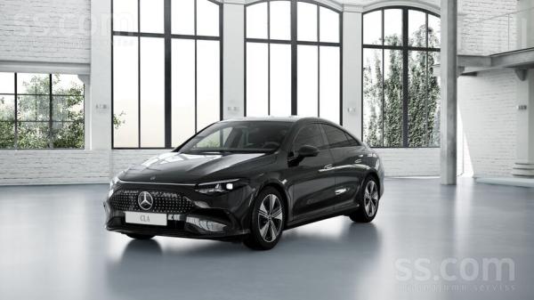 Black Mercedes-Benz CLA 200 2026 in Riga, with an engine capacity of 2.00 L and mileage of 7 thousand km for 49900 €, photo 1 on AUTOMOTO.COM.LV