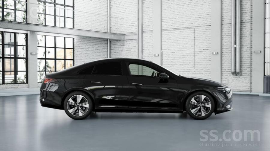 Black Mercedes-Benz CLA 200 2026 in Riga, with an engine capacity of 2.00 L and mileage of 7 thousand km for 49900 €, photo 4 on AUTOMOTO.COM.LV