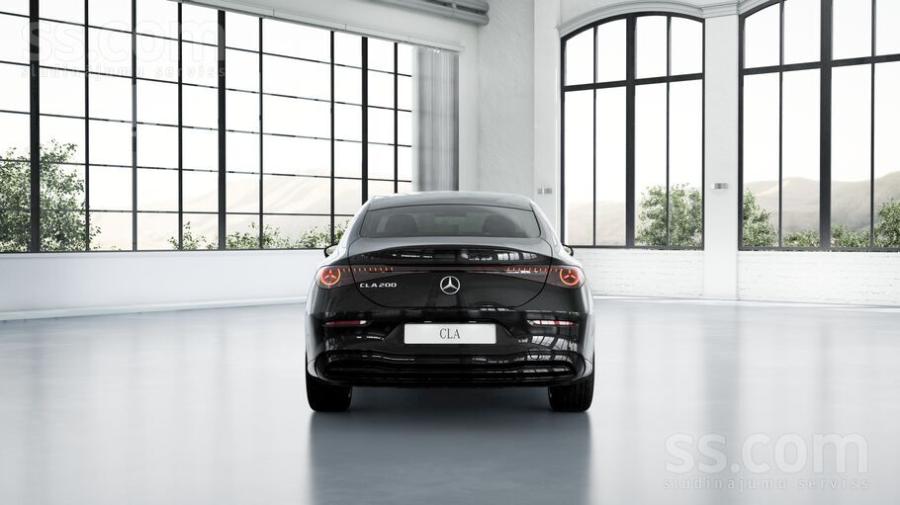 Black Mercedes-Benz CLA 200 2026 in Riga, with an engine capacity of 2.00 L and mileage of 7 thousand km for 49900 €, photo 6 on AUTOMOTO.COM.LV