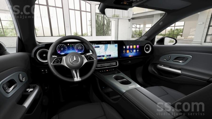 Black Mercedes-Benz CLA 200 2026 in Riga, with an engine capacity of 2.00 L and mileage of 7 thousand km for 49900 €, photo 8 on AUTOMOTO.COM.LV