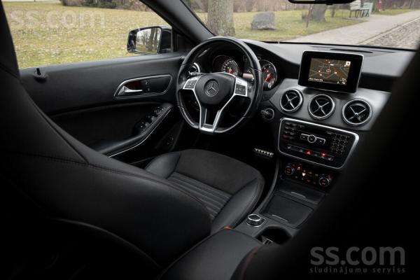 Black Mercedes-Benz CLA 200 2013 in Jelgava, with an engine capacity of 1.60 L and mileage of 220 thousand km for 13300 €, photo 7 on AUTOMOTO.COM.LV
