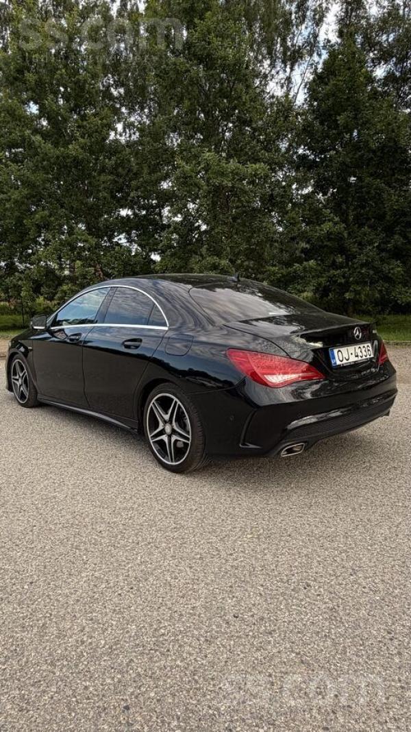 Black Mercedes-Benz CLA 200 2013 in Riga, with an engine capacity of 1.60 L and mileage of 220 thousand km for 11900 €, photo 2 on AUTOMOTO.COM.LV