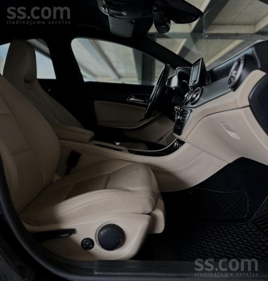 Black Mercedes-Benz CLA 200 2013 in Riga, with an engine capacity of 1.60 L and mileage of 184 thousand km for 14200 €, photo 11 on AUTOMOTO.COM.LV