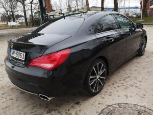 Black Mercedes-Benz CLA 200 2015 in Riga, with an engine capacity of 2.20 L and mileage of 0 thousand km for 8700 €, photo 6 on AUTOMOTO.COM.LV