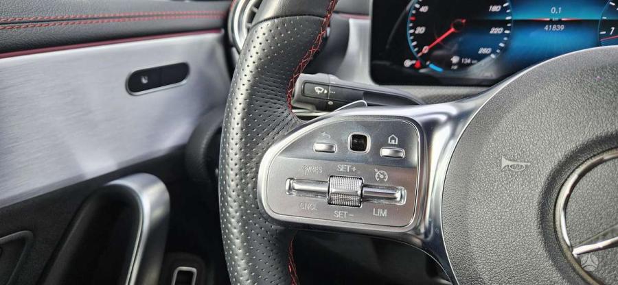 Black Mercedes-Benz CLA 200 2021 in Klaipeda, with an engine capacity of 1.33 L and mileage of 42 thousand km for 27500 €, photo 27 on AUTOMOTO.COM.LV