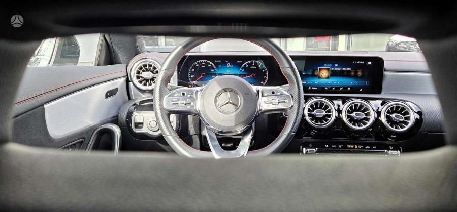 Black Mercedes-Benz CLA 200 2021 in Klaipeda, with an engine capacity of 1.33 L and mileage of 42 thousand km for 27500 €, photo 37 on AUTOMOTO.COM.LV