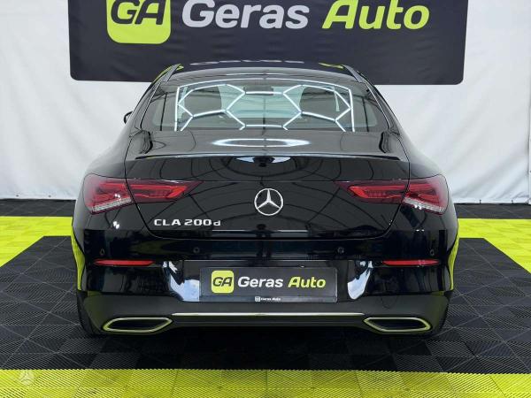 Black Mercedes-Benz CLA 200 2022 in Vilnius, with an engine capacity of 1.95 L and mileage of 206 thousand km for 19500 €, photo 5 on AUTOMOTO.COM.LV