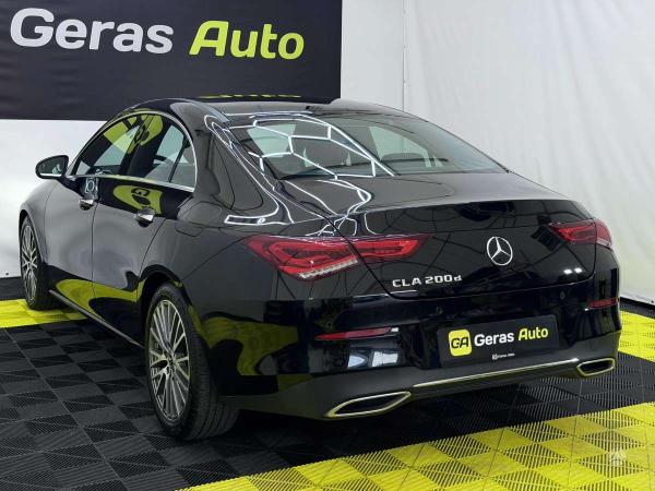 Black Mercedes-Benz CLA 200 2022 in Vilnius, with an engine capacity of 1.95 L and mileage of 206 thousand km for 19500 €, photo 6 on AUTOMOTO.COM.LV