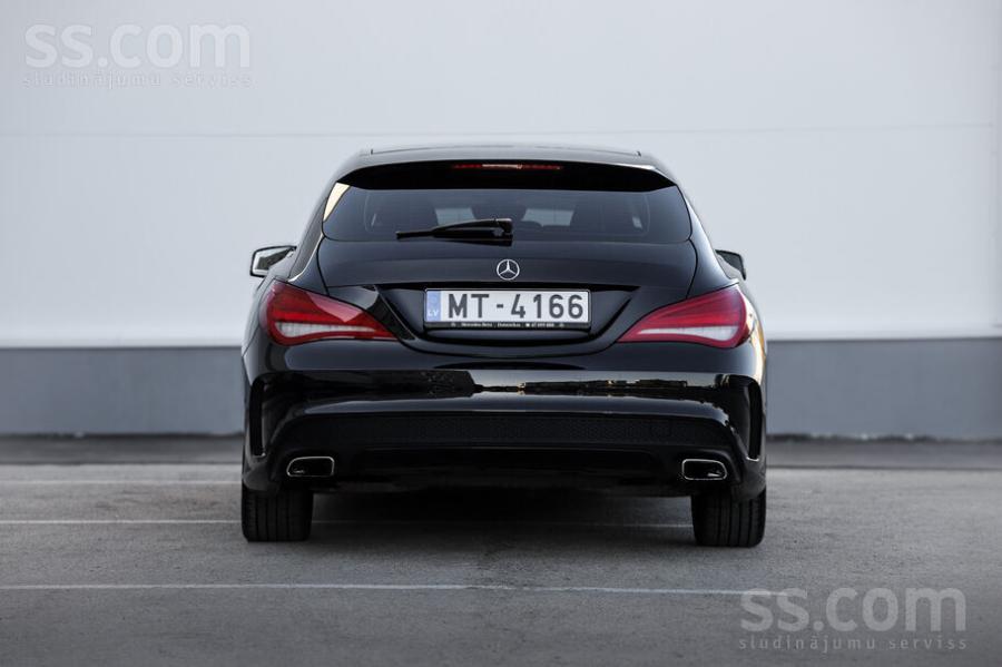 Black Mercedes-Benz CLA 200 2016 in Riga, with an engine capacity of 1.60 L and mileage of 193 thousand km for 12300 €, photo 5 on AUTOMOTO.COM.LV