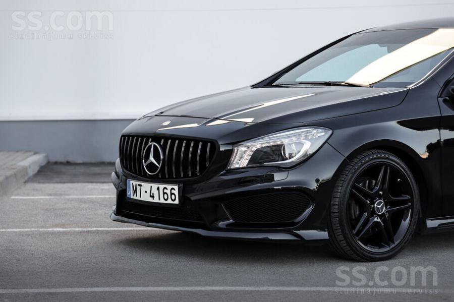 Black Mercedes-Benz CLA 200 2016 in Riga, with an engine capacity of 1.60 L and mileage of 193 thousand km for 12300 €, photo 6 on AUTOMOTO.COM.LV