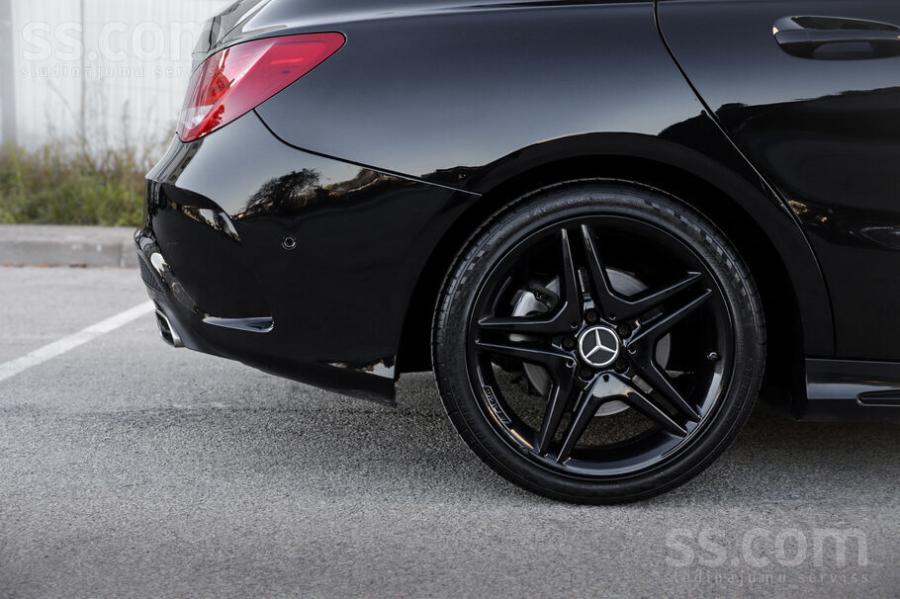 Black Mercedes-Benz CLA 200 2016 in Riga, with an engine capacity of 1.60 L and mileage of 193 thousand km for 12300 €, photo 7 on AUTOMOTO.COM.LV