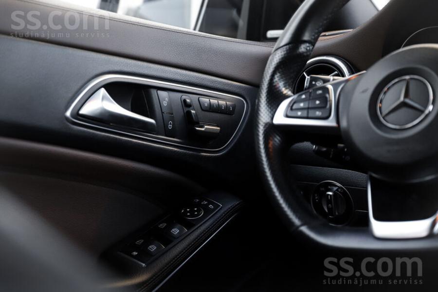 Black Mercedes-Benz CLA 200 2016 in Riga, with an engine capacity of 1.60 L and mileage of 193 thousand km for 12300 €, photo 17 on AUTOMOTO.COM.LV