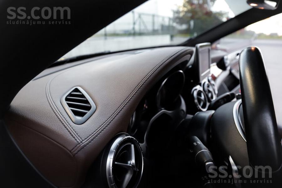 Black Mercedes-Benz CLA 200 2016 in Riga, with an engine capacity of 1.60 L and mileage of 193 thousand km for 12300 €, photo 21 on AUTOMOTO.COM.LV